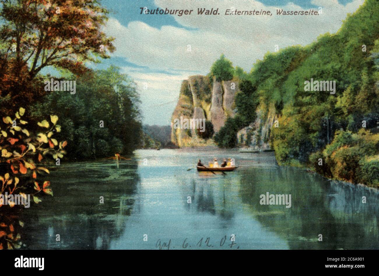 Teutoburg Forest, the Extern Stones, Externsteine, Historic postcard ...