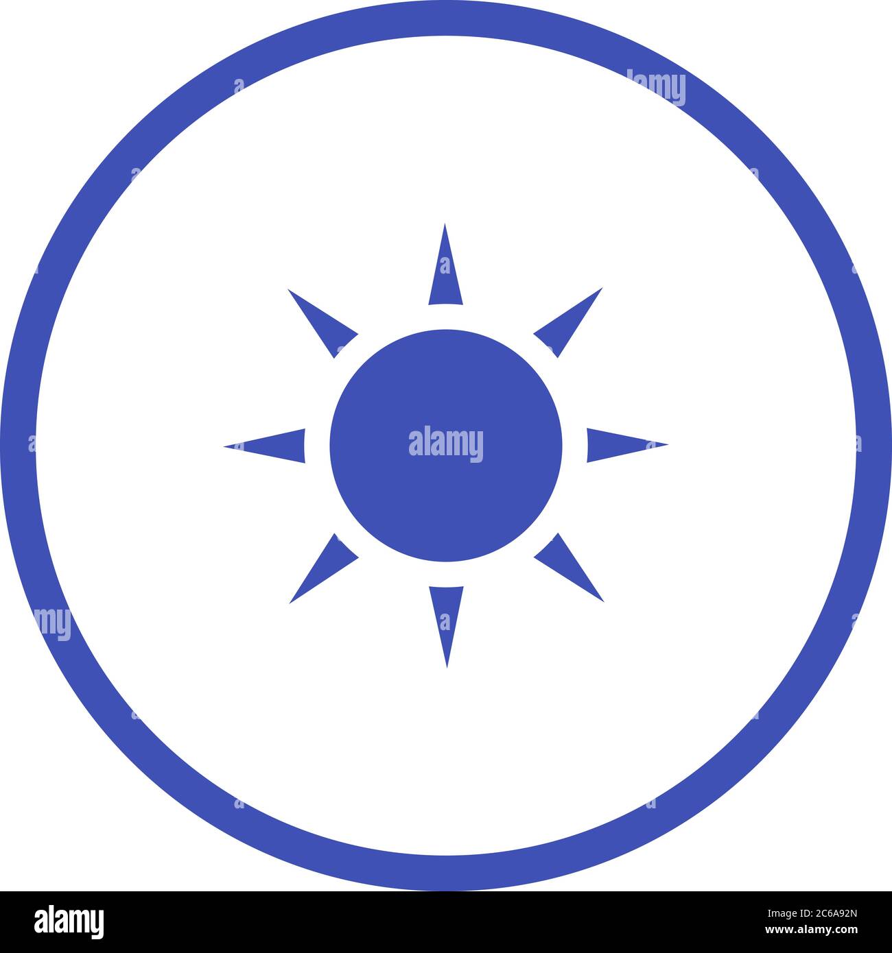 Unique Sun II Vector Glyph Icon Stock Vector Image & Art - Alamy