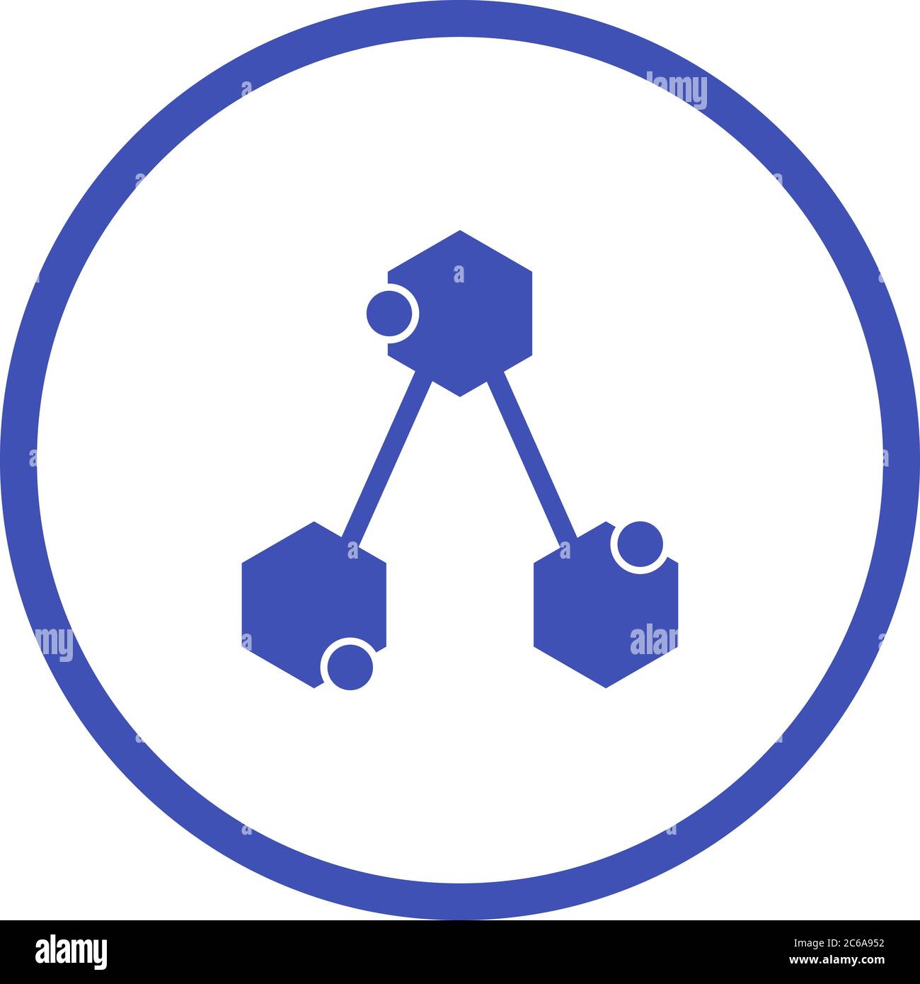 Unique Chemical Structure Vector Glyph Icon Stock Vector Image & Art ...