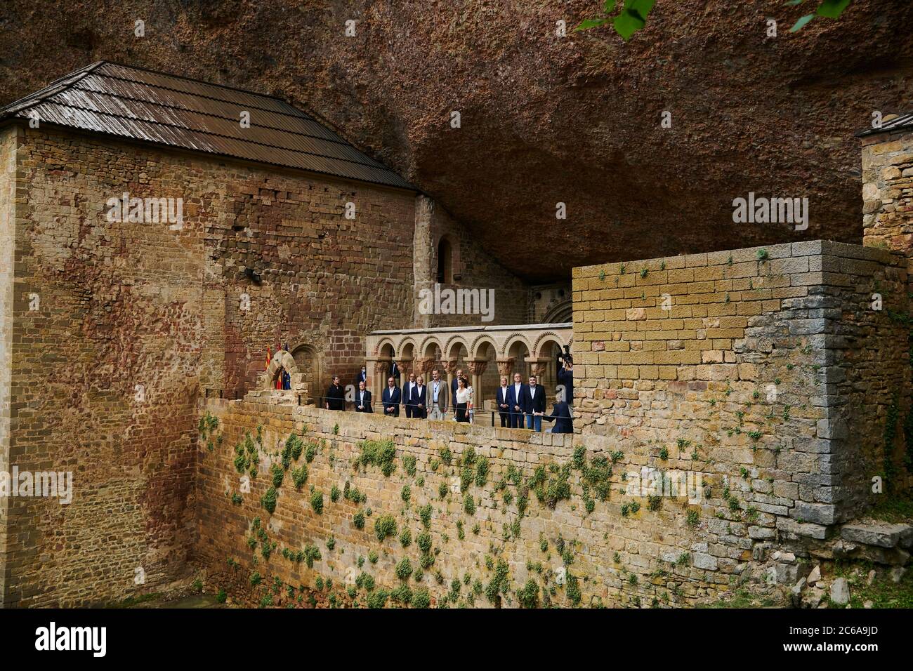Jaca, Aragon, Spain. 8th July, 2020. King Felipe VI of Spain, Queen ...