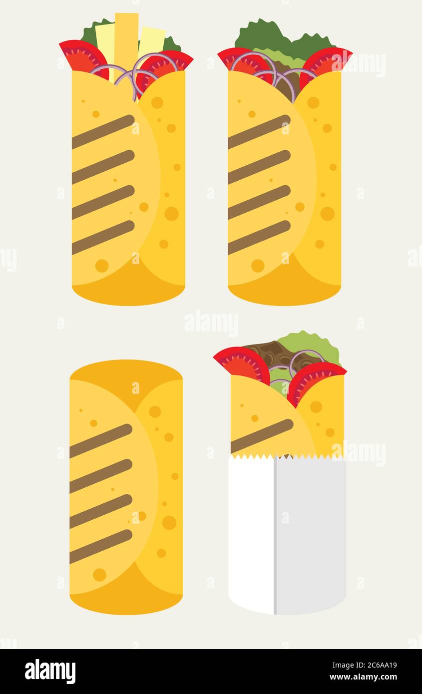 Burrito Stock Vector Images - Alamy