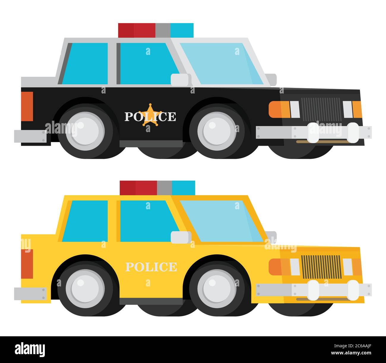 Vintage police car Stock Vector Images - Alamy