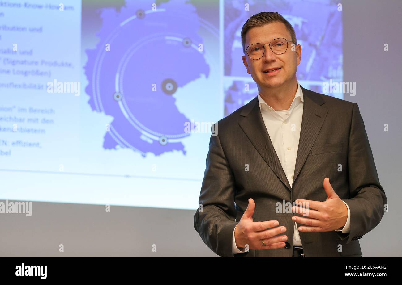 Plauen, Germany. 08th July, 2020. Carsten Riedel, Managing Director of ...