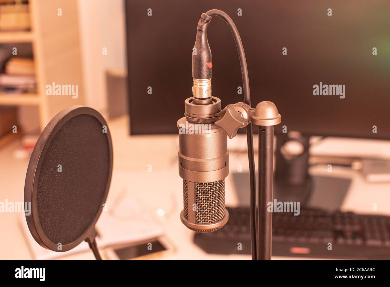 Recording studio mixing desk microphone hi-res stock photography and ...