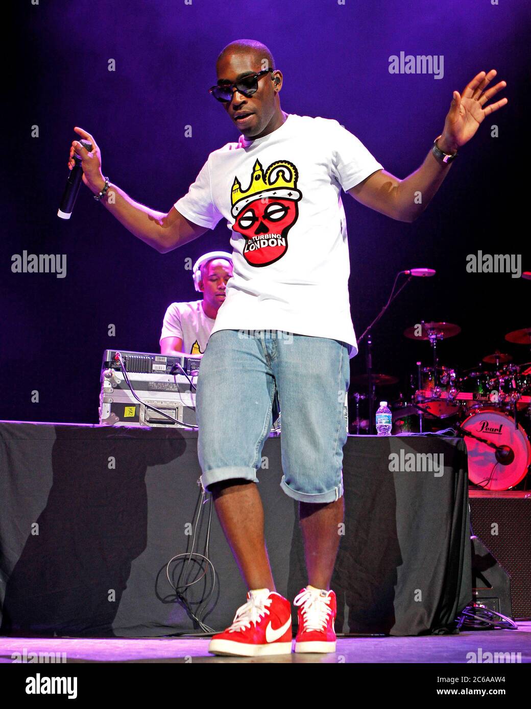 British rapper Tinie Tempah performs at the BankAtlantic Center in ...