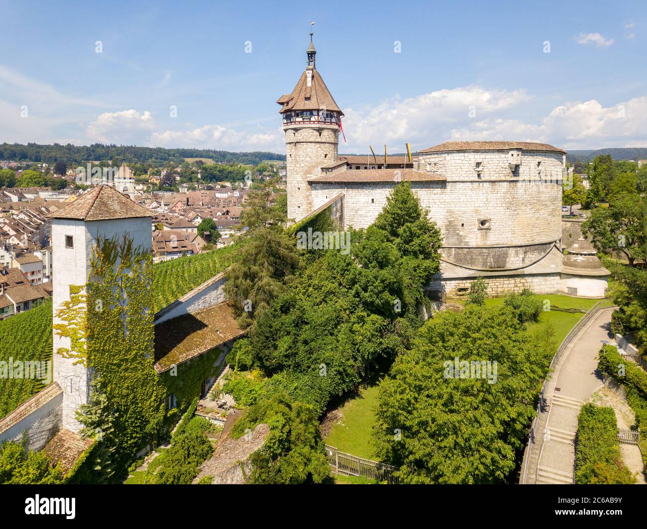 Schaffhausen munot castle switzerland europe hi-res stock photography ...
