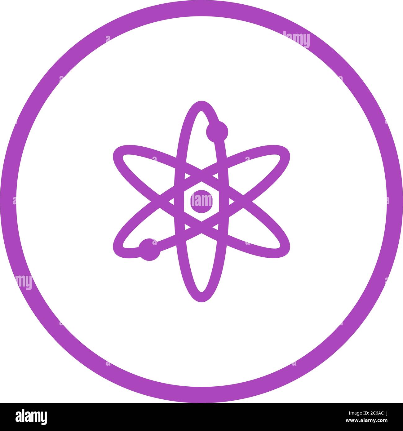 Unique Atom Vector Glyph Icon Stock Vector Image & Art - Alamy