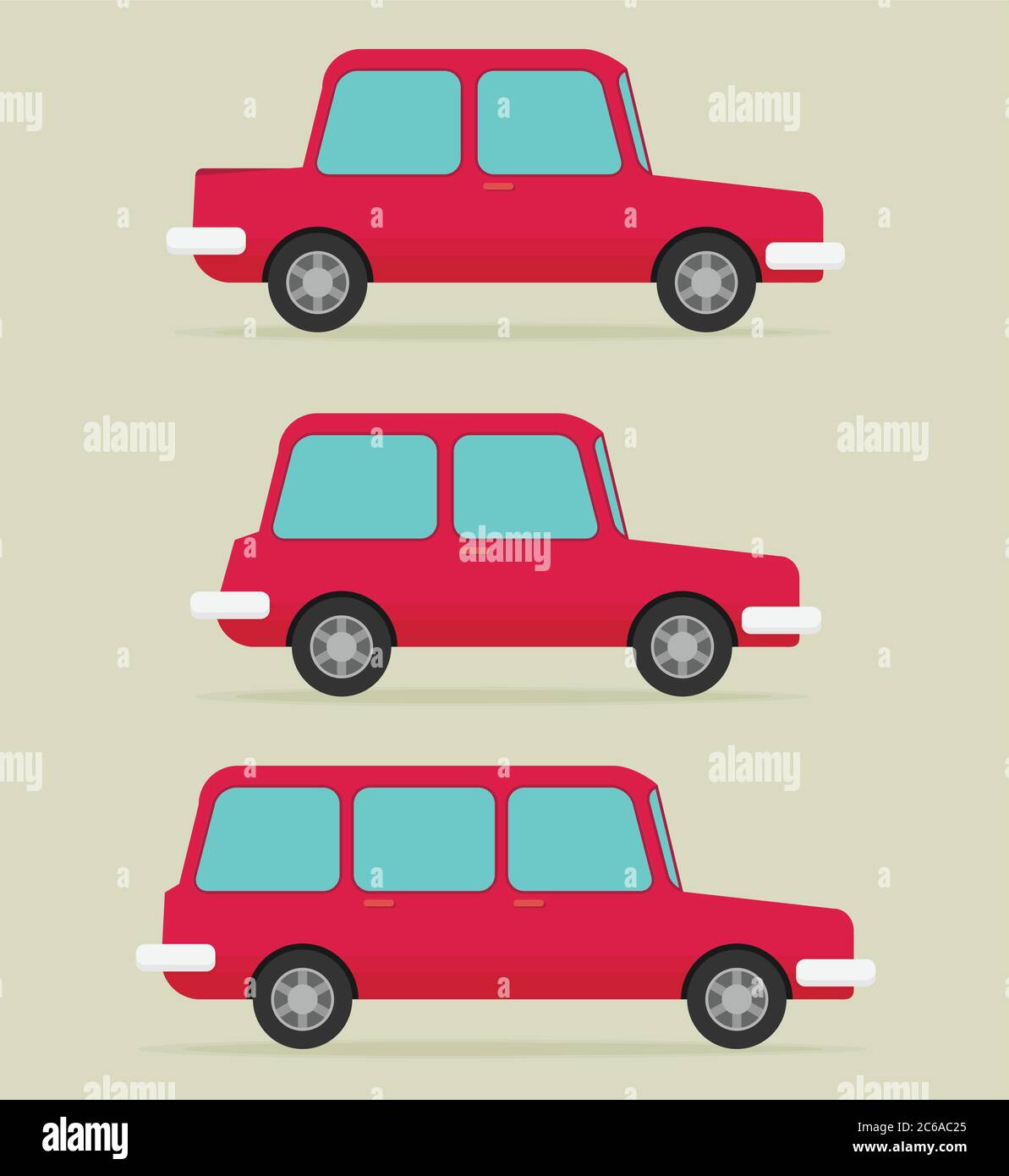 set of cars, vector flat style Stock Vector Image & Art - Alamy