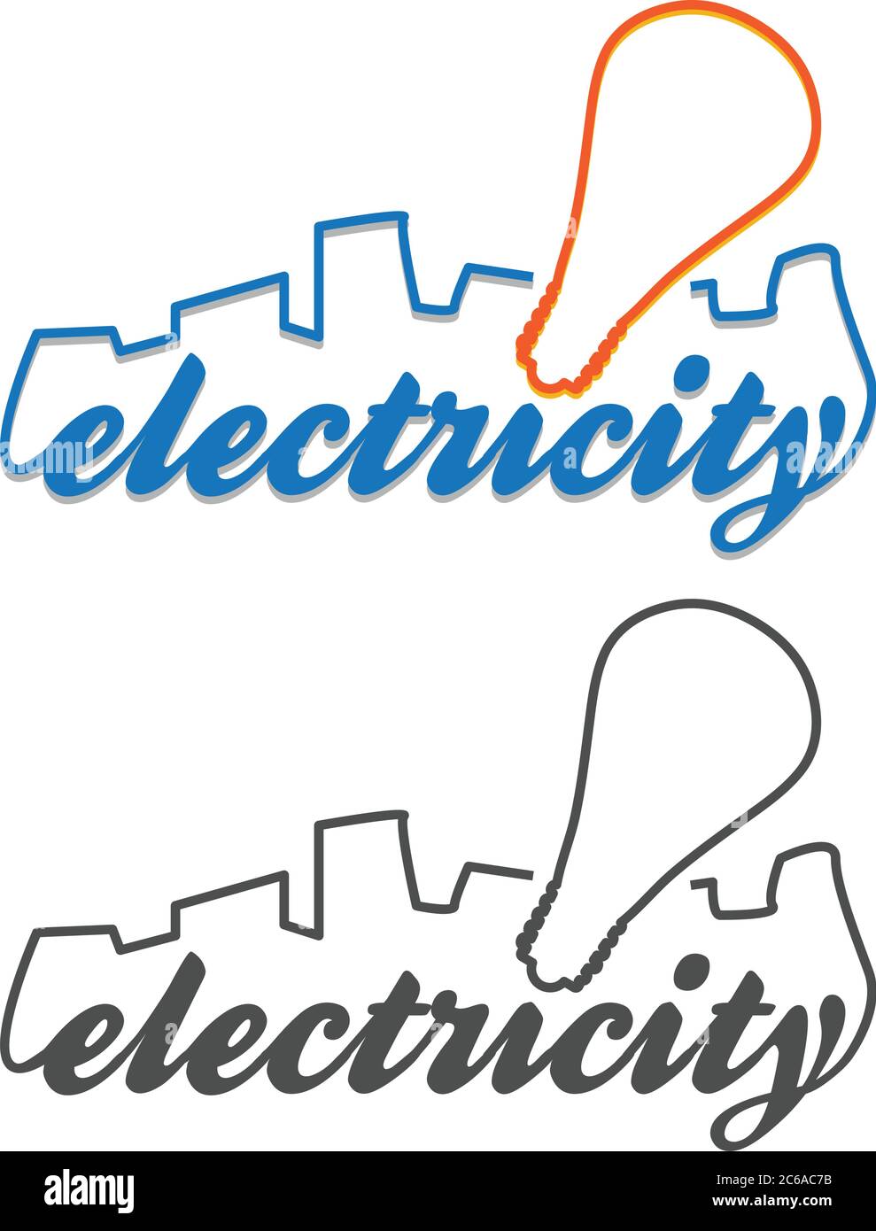 Electric logo vector in flat style Stock Vector Image & Art - Alamy