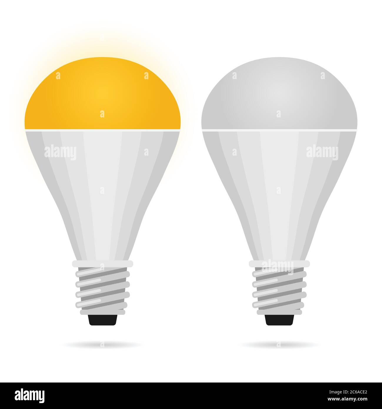LED lamp. Vector flat illustration Stock Vector Image & Art - Alamy