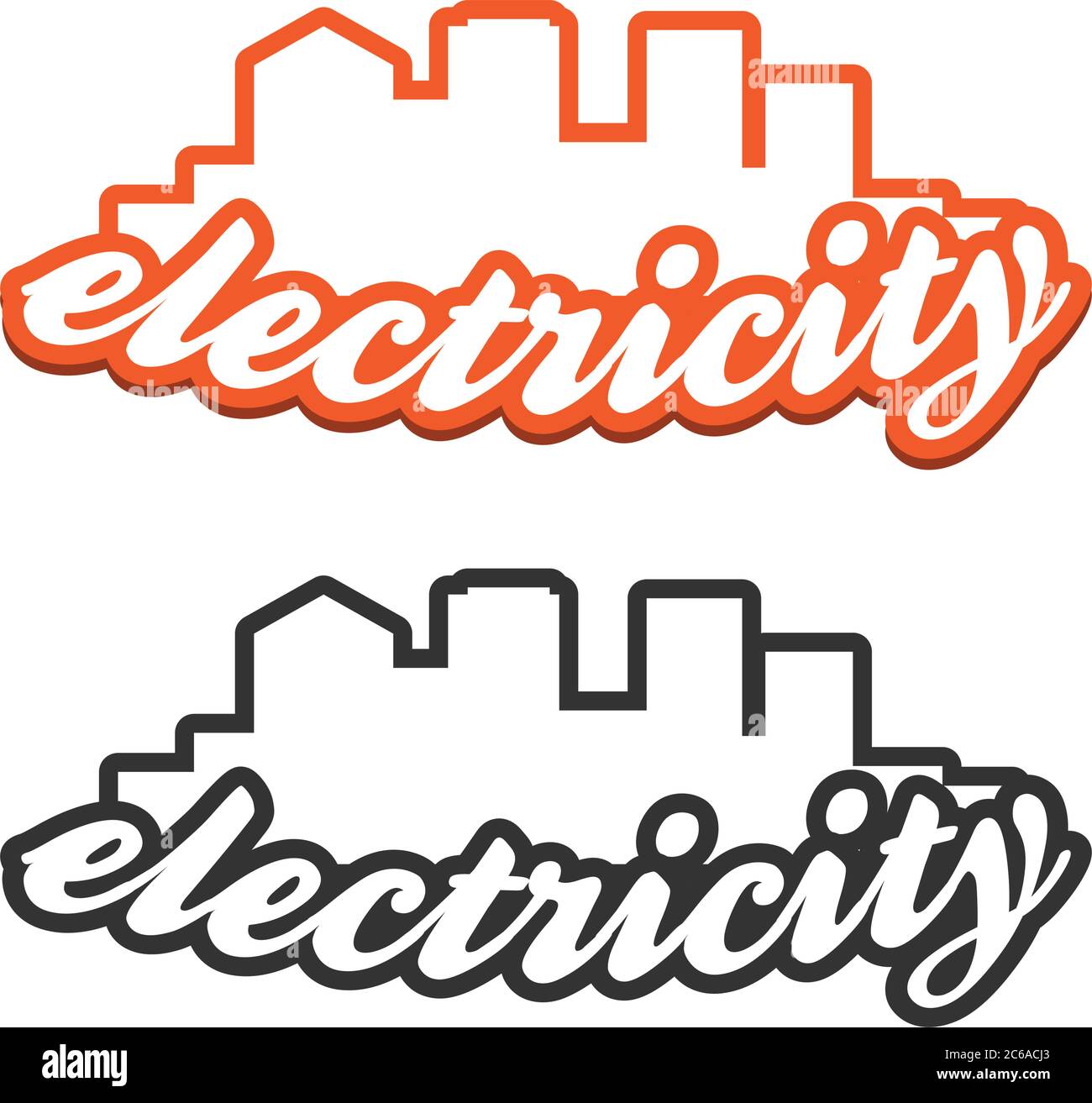 Electric logo vector in flat style Stock Vector Image & Art - Alamy