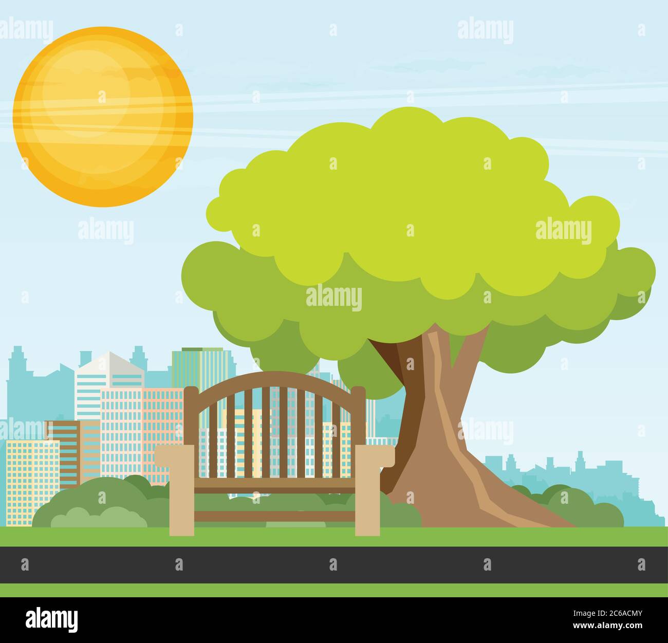 Public park playground Stock Vector Images - Alamy