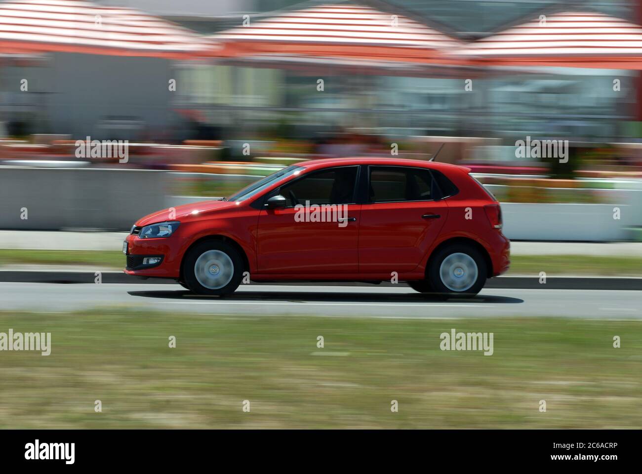 passenger car at high speed Stock Photo - Alamy