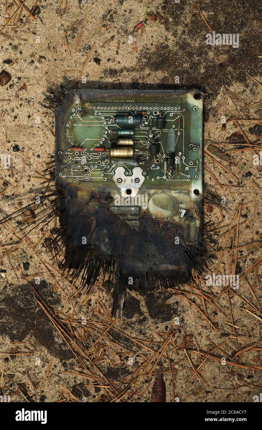 Cherokee County, Texas USA, Feb 2, 2003: Debris from the Space Shuttle ...