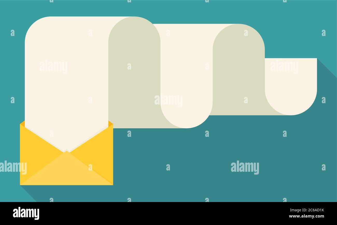 Flat design modern vector illustration of mail Stock Vector Image & Art ...