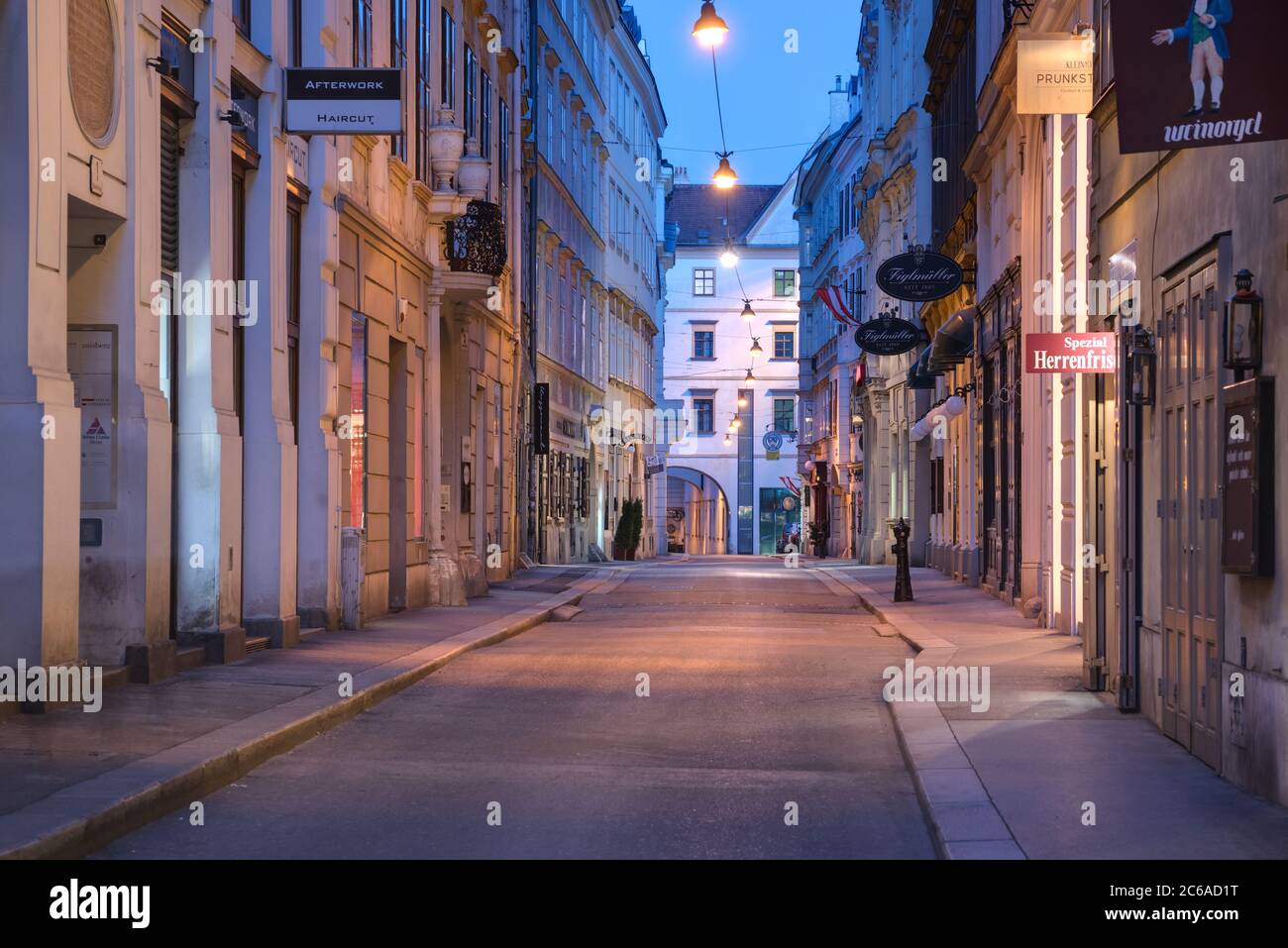 Wien, Innenstadt, Bäckerstraße // Vienna, historic Center ...