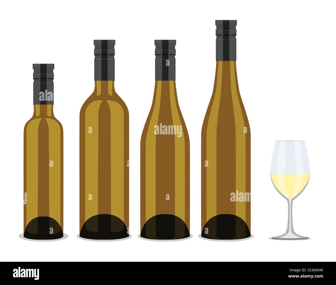 Wine bottles food symbol Cut Out Stock Images & Pictures - Alamy