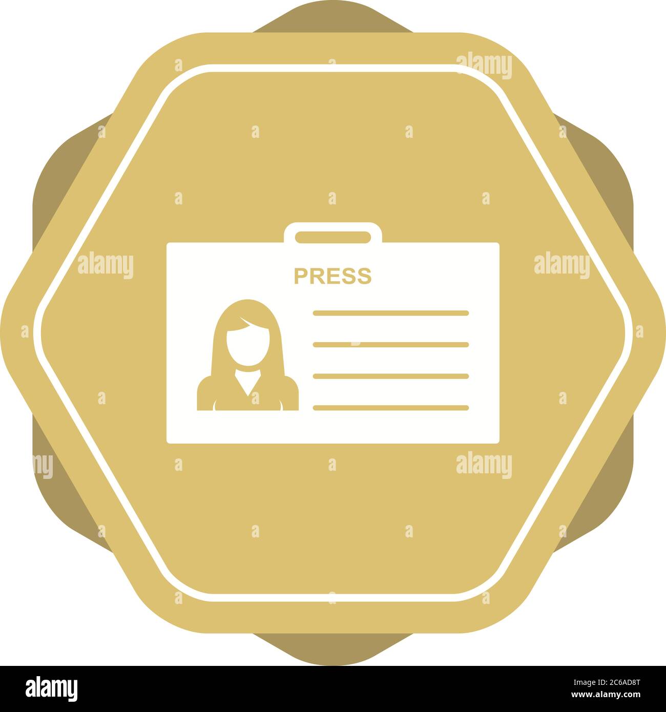 Unique Female ID Vector Glyph Icon Stock Vector Image & Art - Alamy