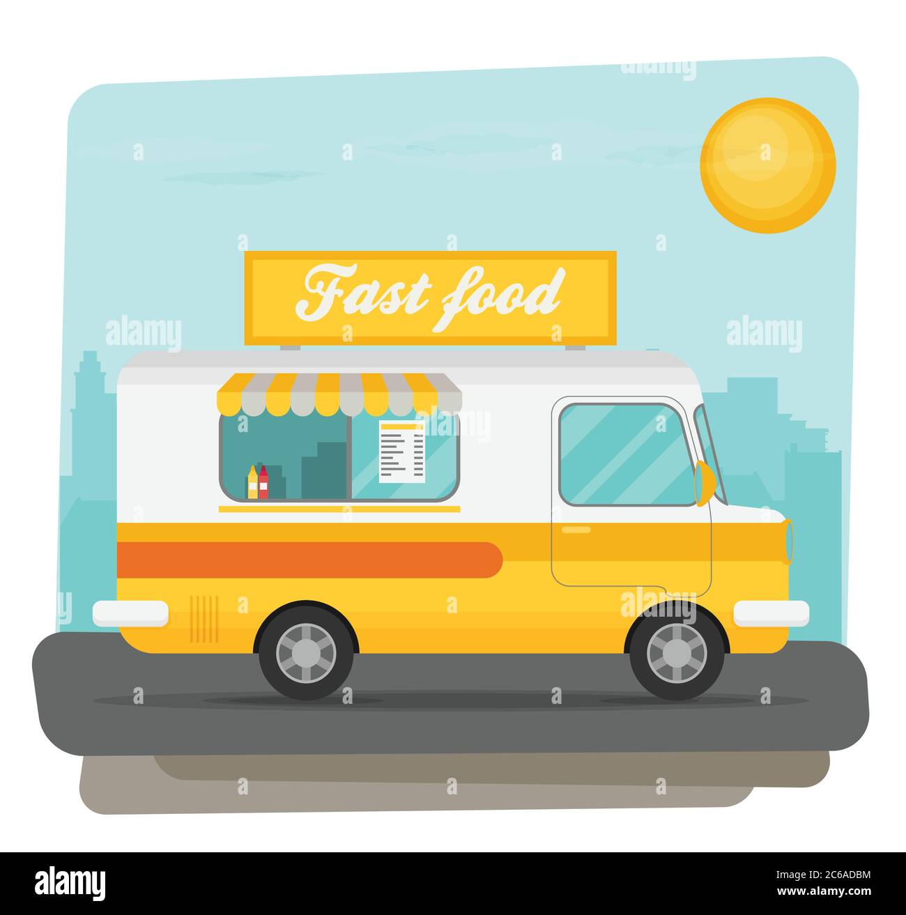 Fast food caravan Cut Out Stock Images & Pictures - Alamy