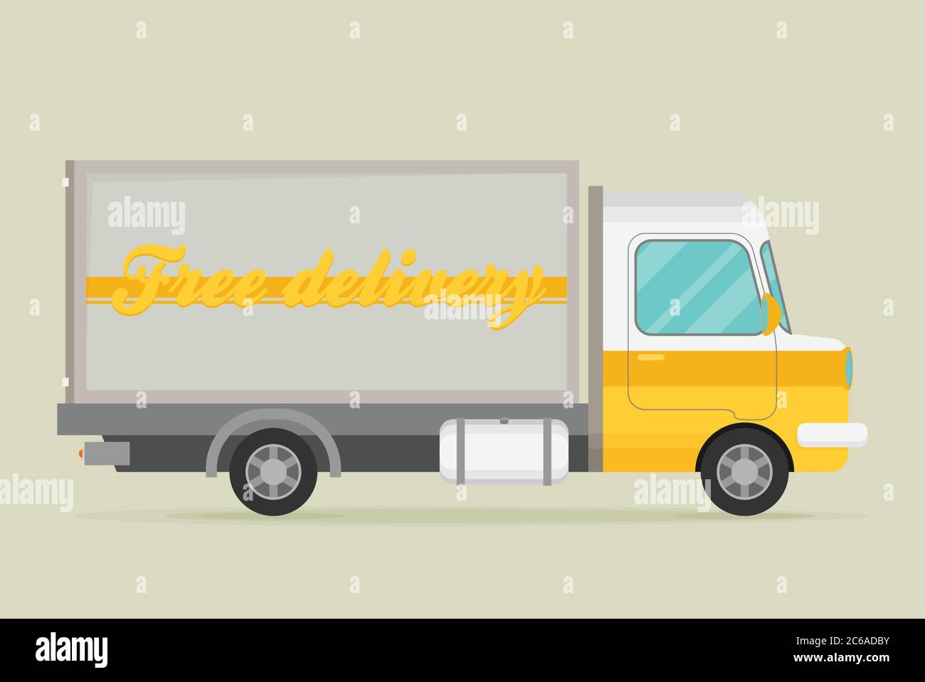 Old delivery truck Stock Vector Images - Alamy