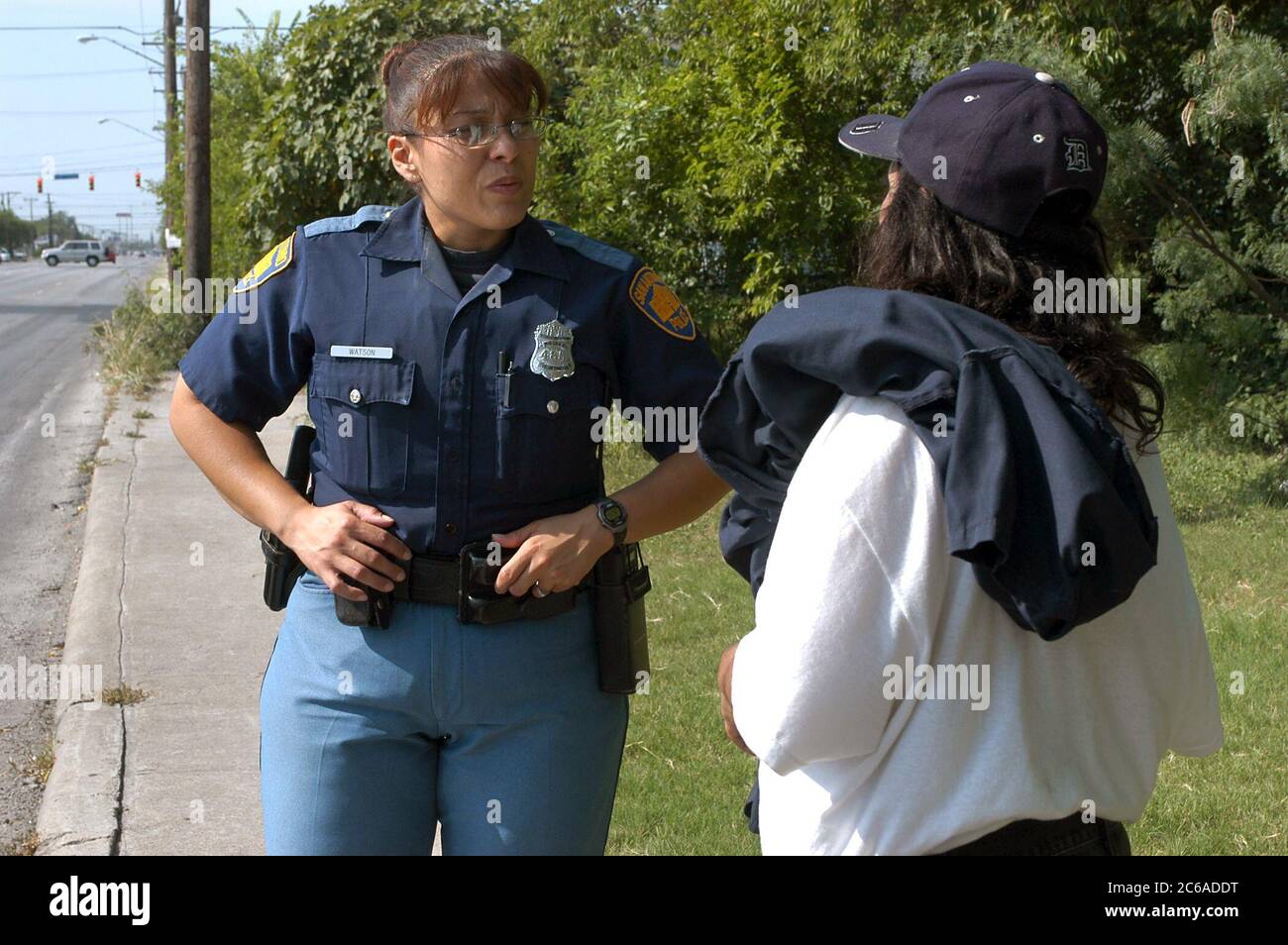 Police community interaction hi-res stock photography and images - Alamy