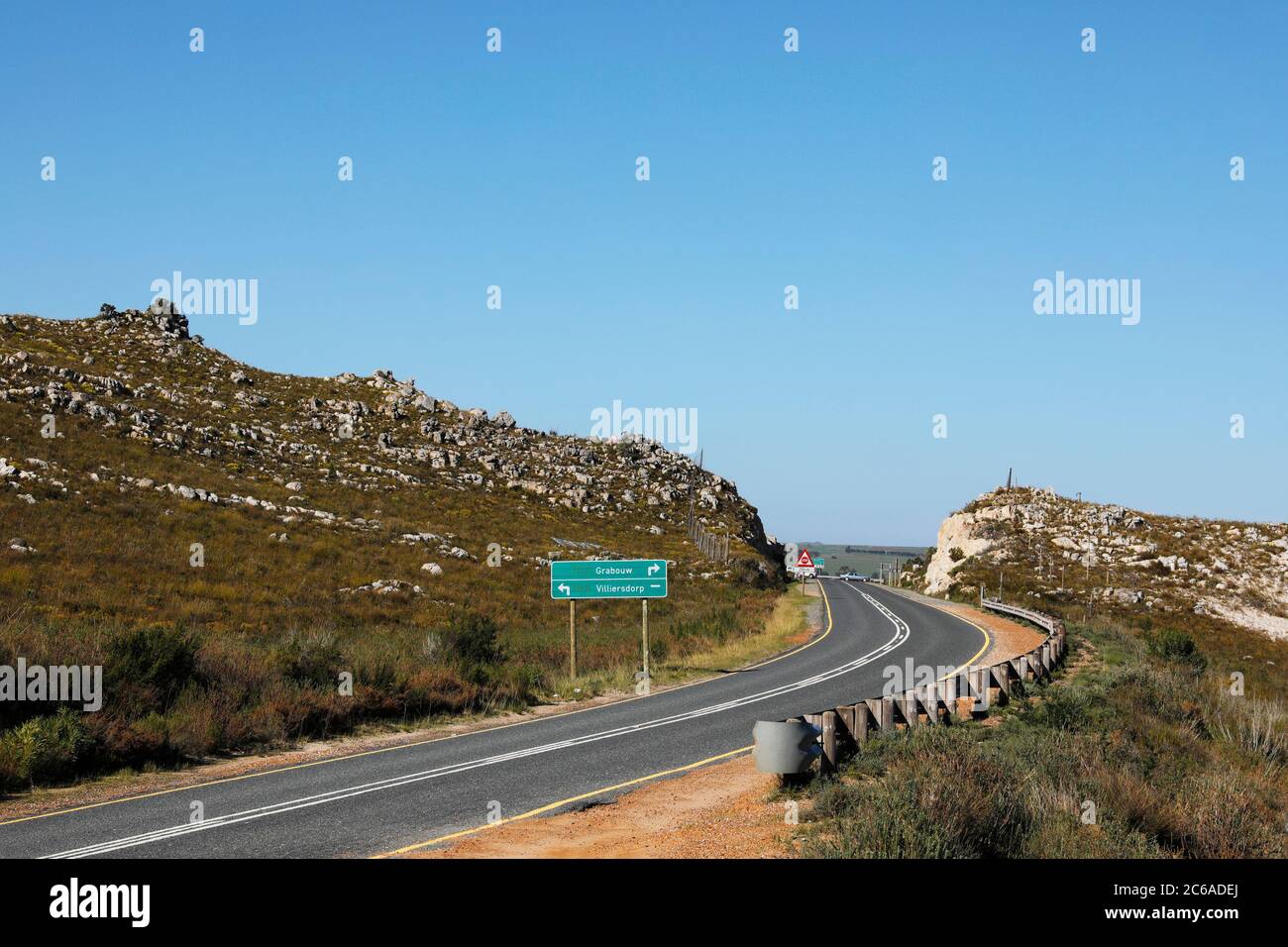 Grabouw and Villiersdorp sign, Western Cape Province, South Africa ...
