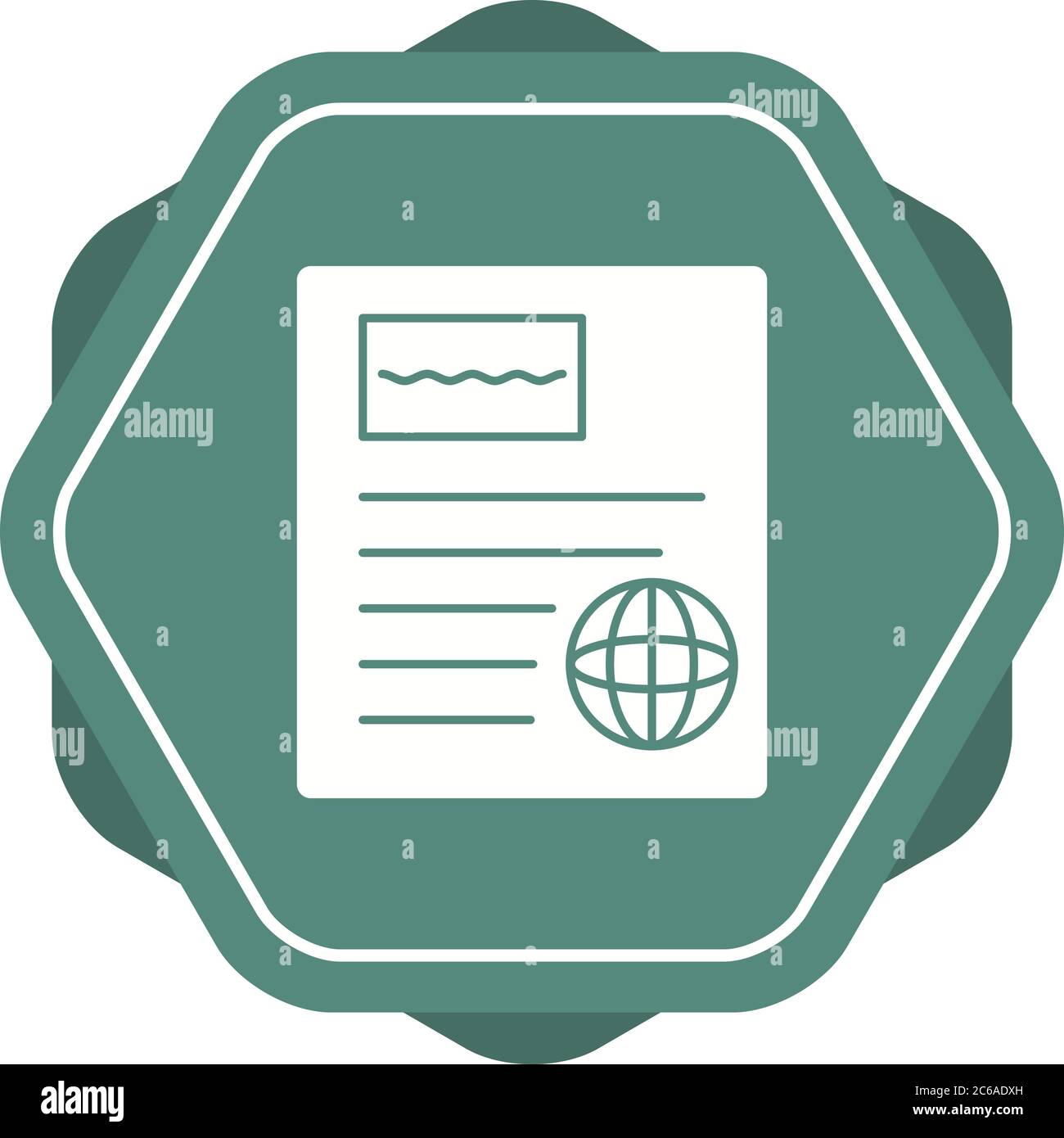 Unique International Newspaper Vector Glyph Icon Stock Vector Image ...