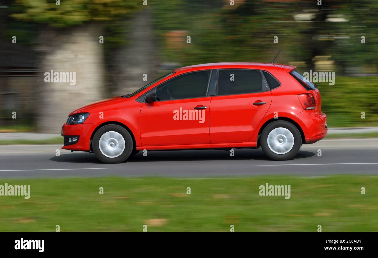 passenger car at high speed Stock Photo - Alamy