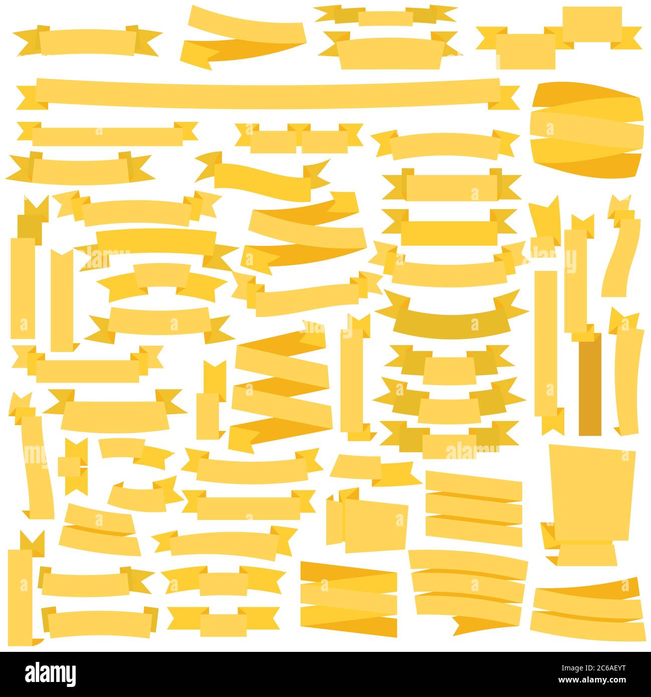 Vector Ribbons Set Stock Vector Image & Art - Alamy