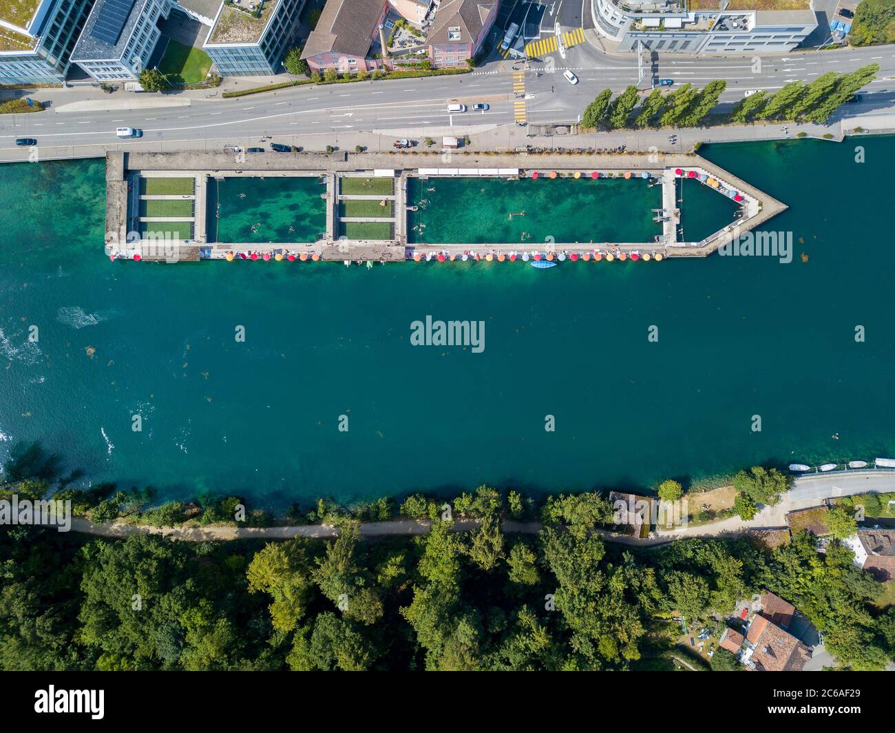 Schaffhausen switzerland pool hi-res stock photography and images - Alamy