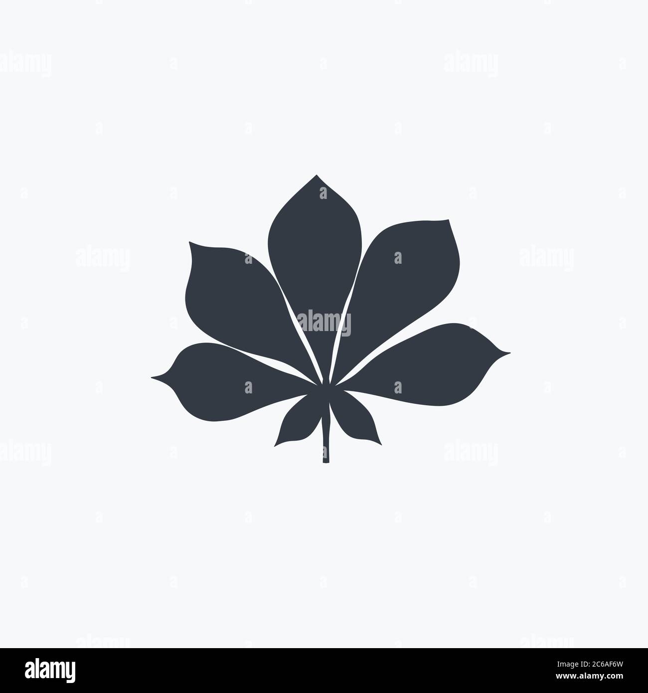 Chestnut leaf icon isolated. Vector Illustration EPS10 Stock Vector ...