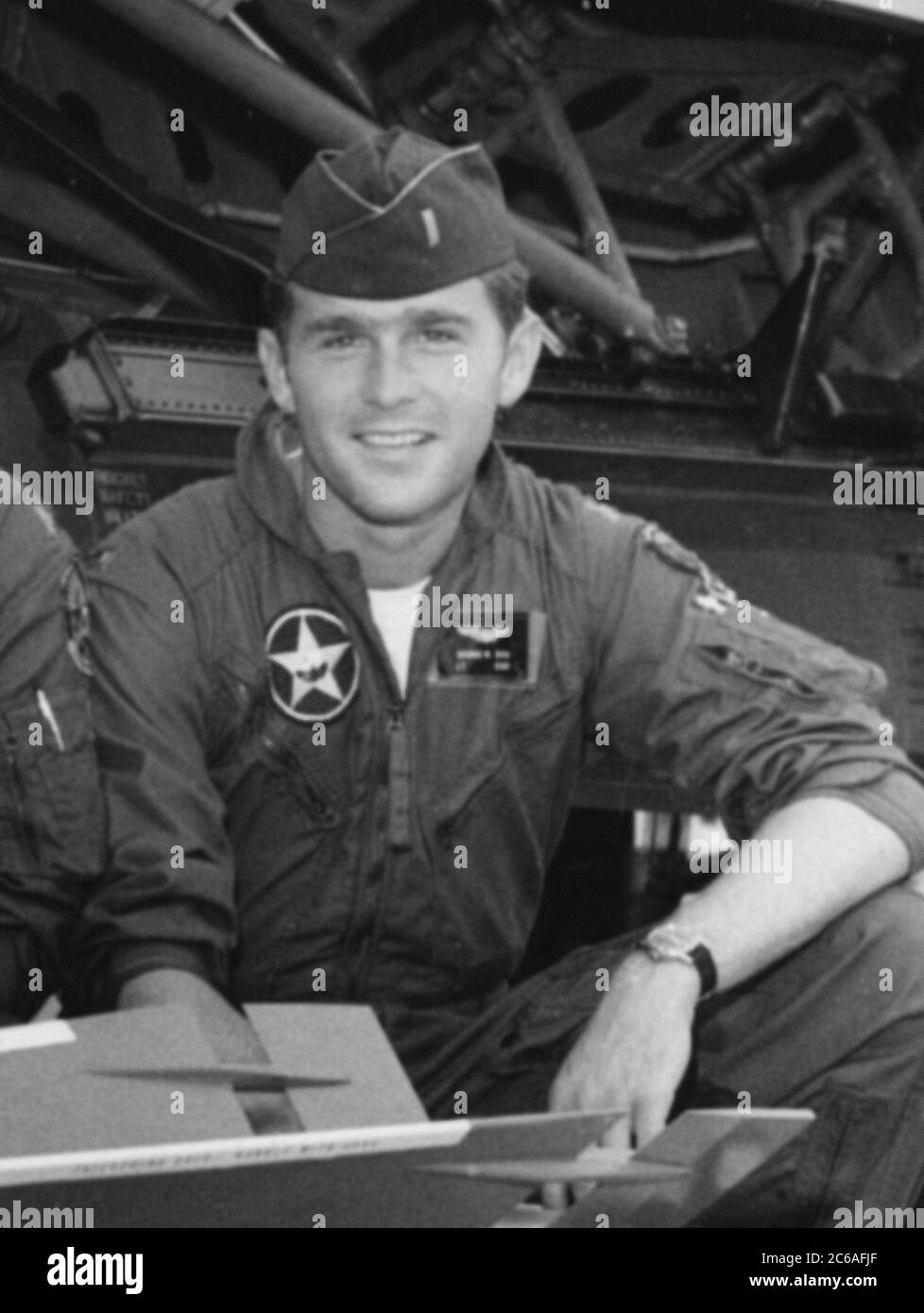 George W. Bush in uniform as part of the 147th Fighter Interceptor ...