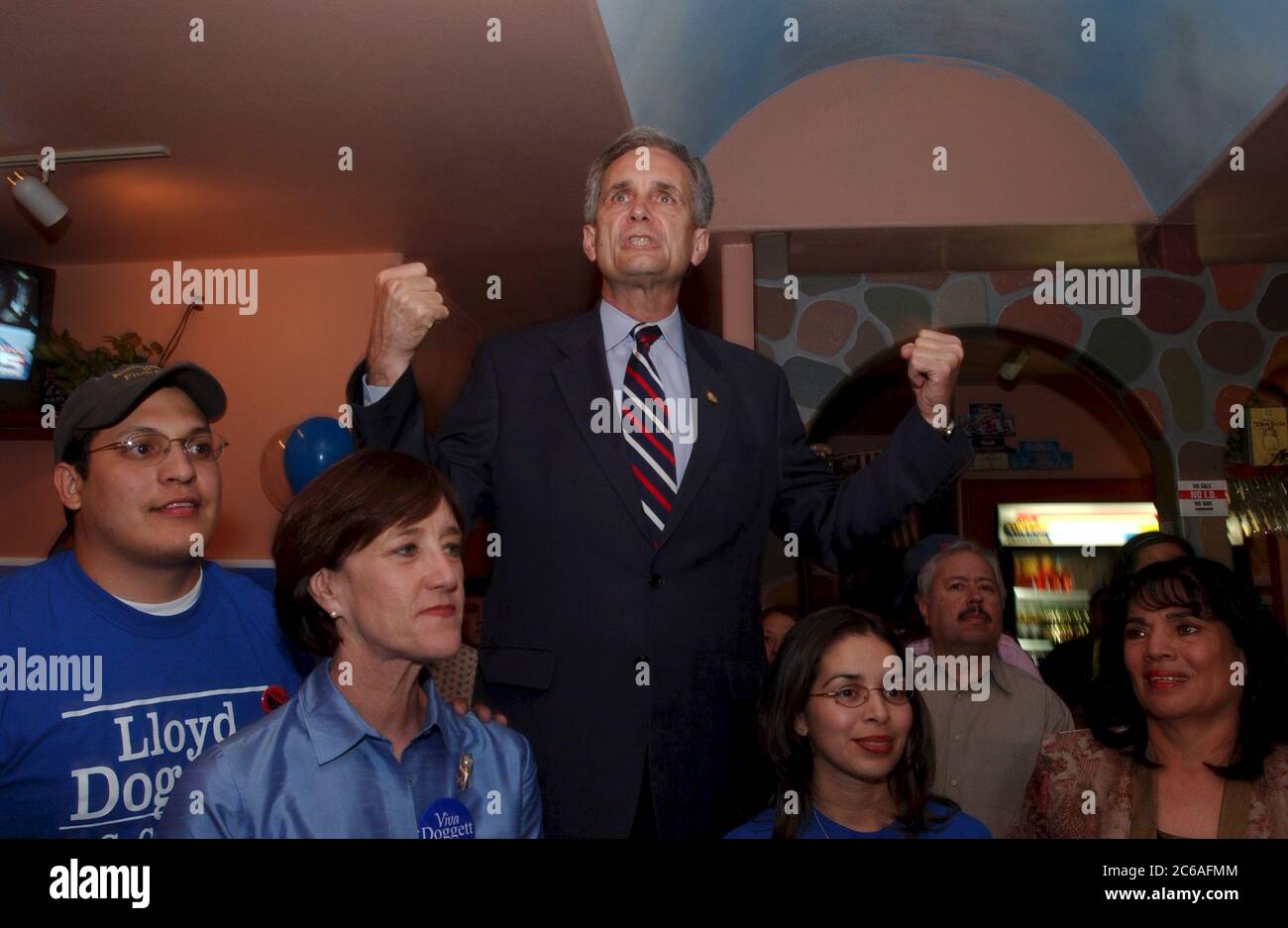 McAllen Texas USA, March 2004: Democratic congressman Lloyd Doggett ...