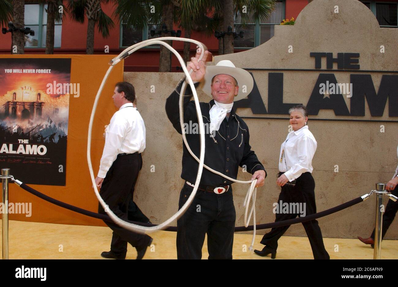 March 27, 2004: San Antonio, Texas USA: Trick roper at the world ...