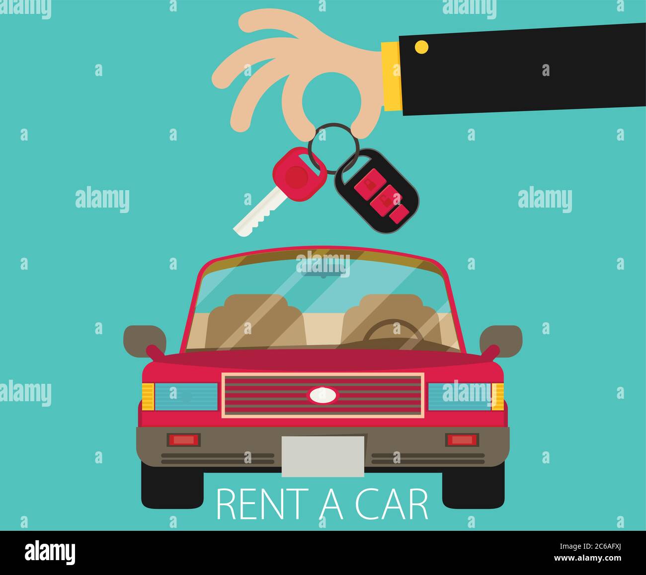 Vector illustration people renting Stock Vector Images - Alamy