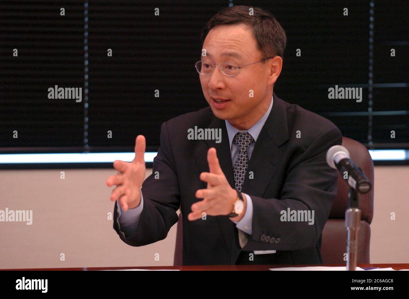 Austin Texas USA, July 23 2004: Samsung Semiconductor President Y.W ...