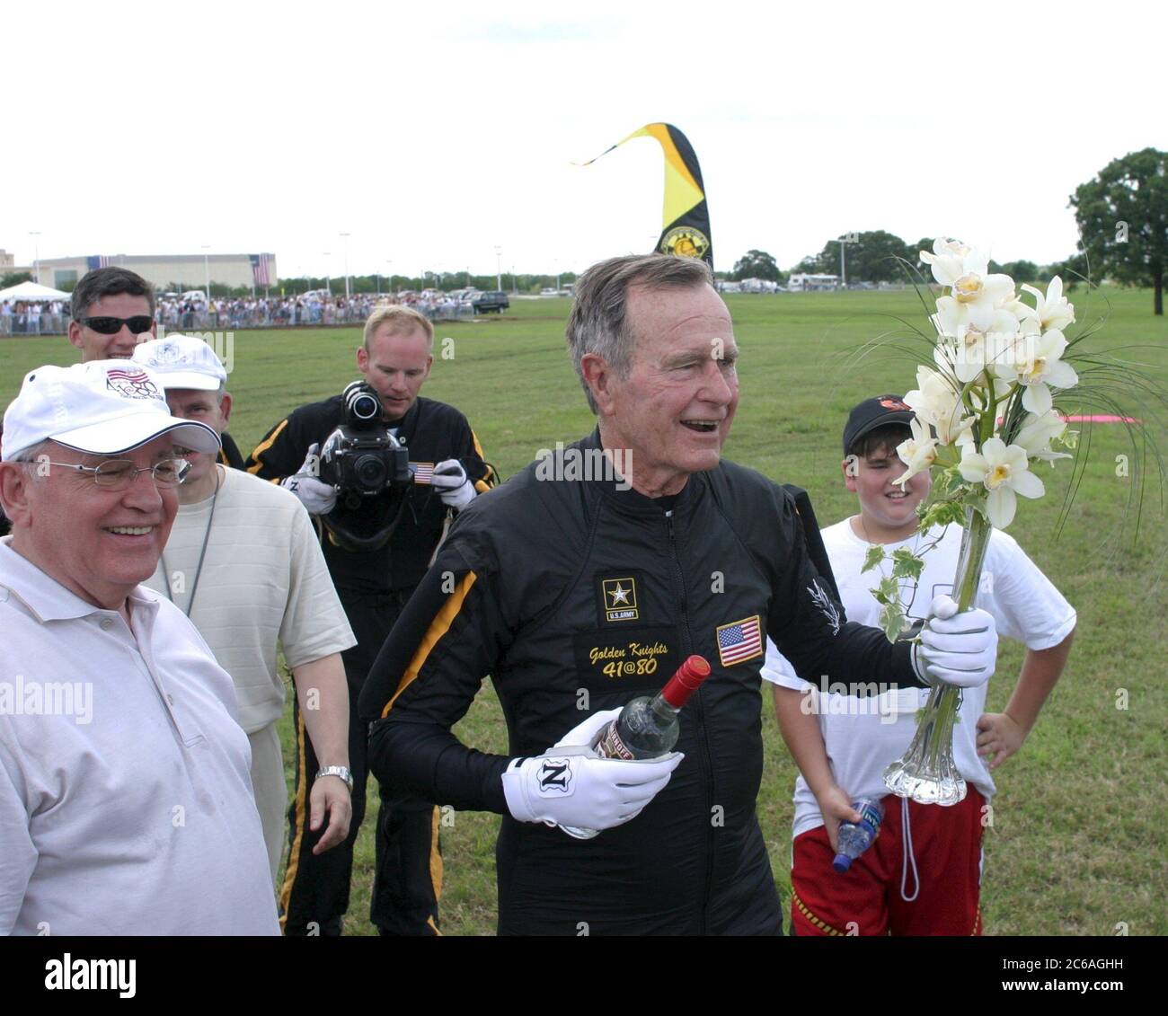 College Station, Texas USA, June 13, 2004: After landing safely from ...