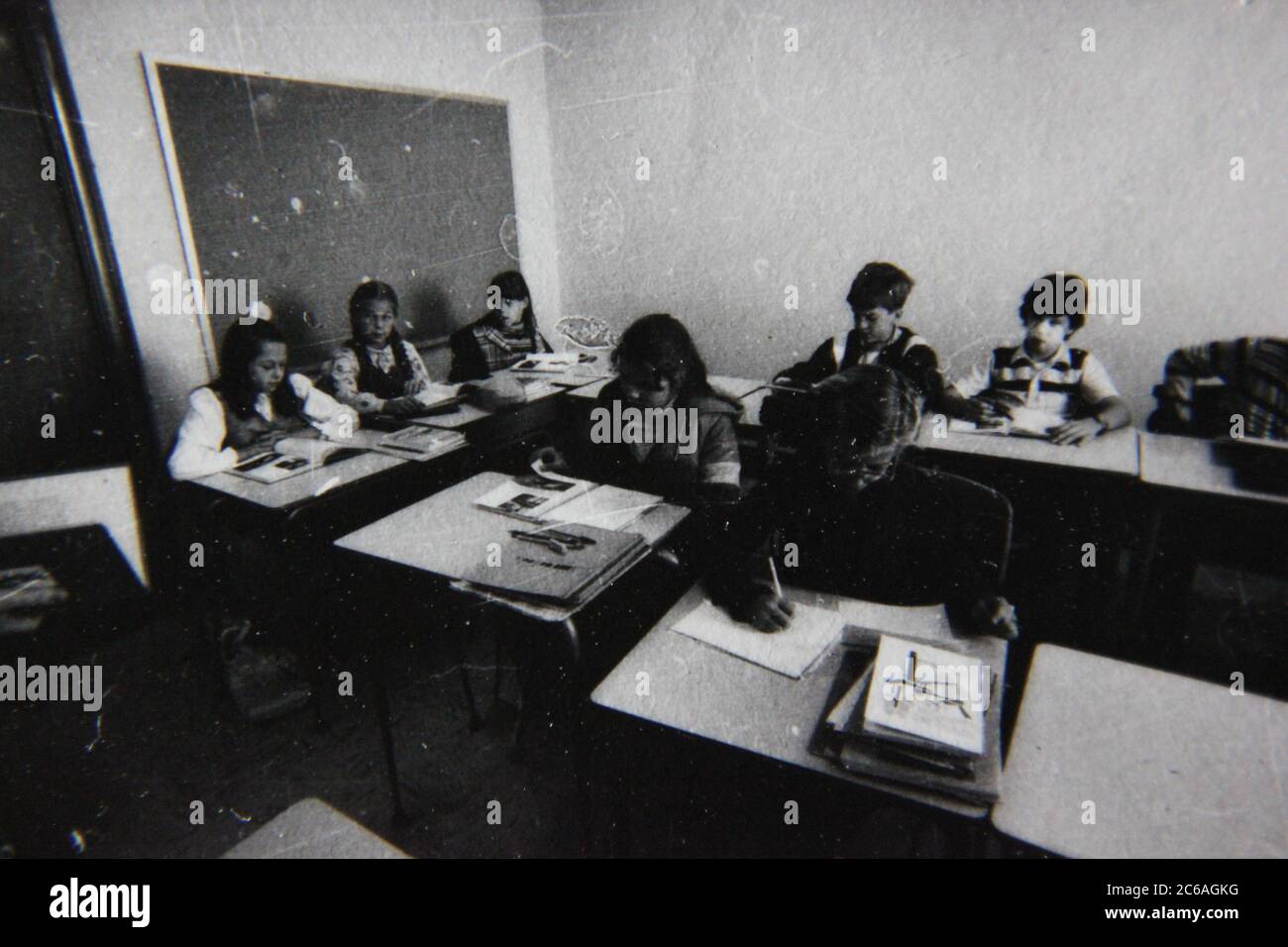 Fine 70s vintage black and white lifestyle photography of students ...