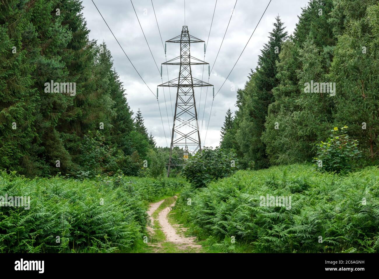 Electricity pylon uk and countryside hi-res stock photography and ...
