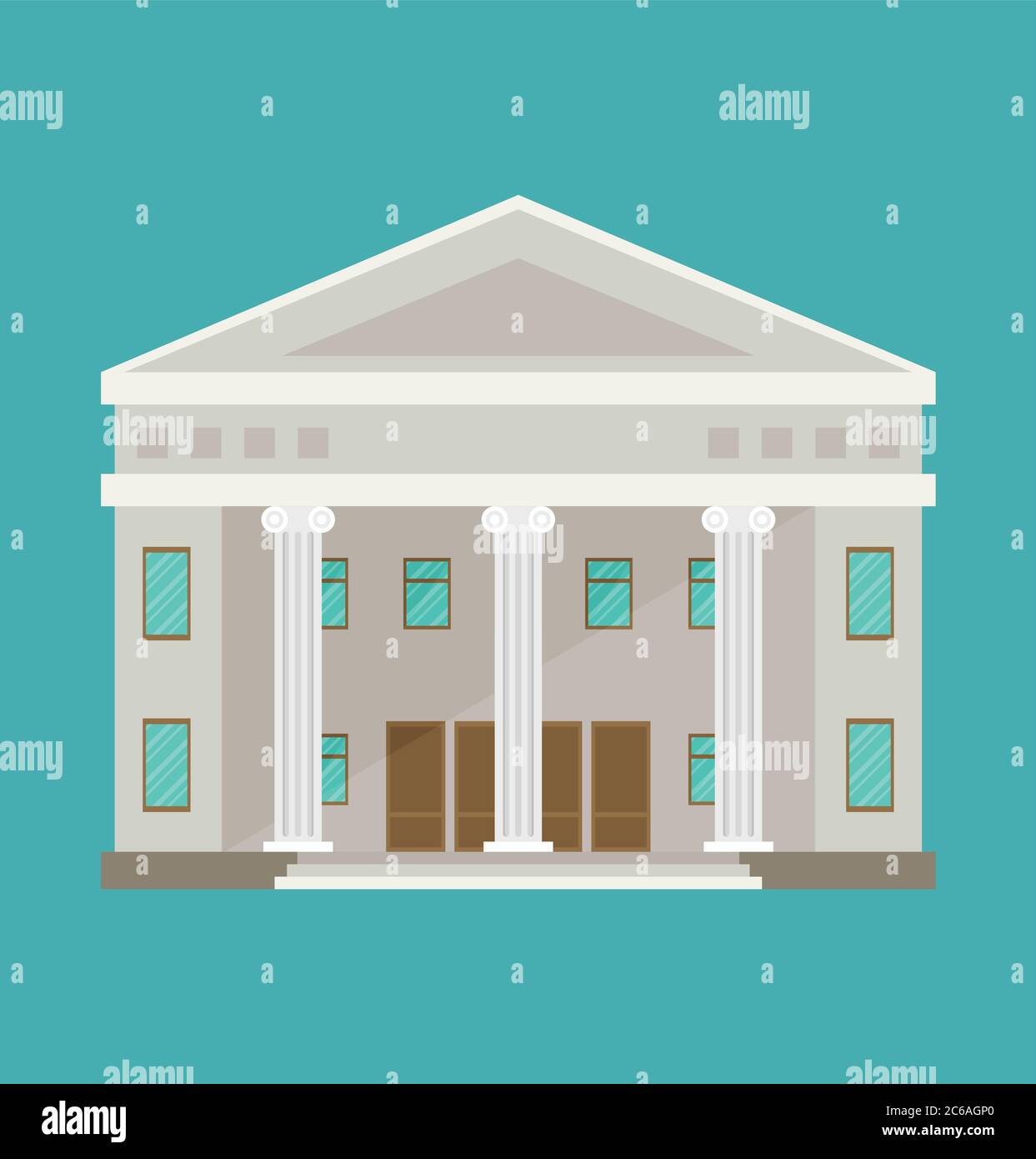 Education temple building. Vector temple illustration Stock Vector ...