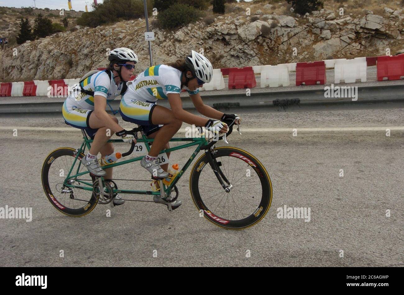 Athens, Greece 25SEP04: Road Cycling at the Paralympic Games ...