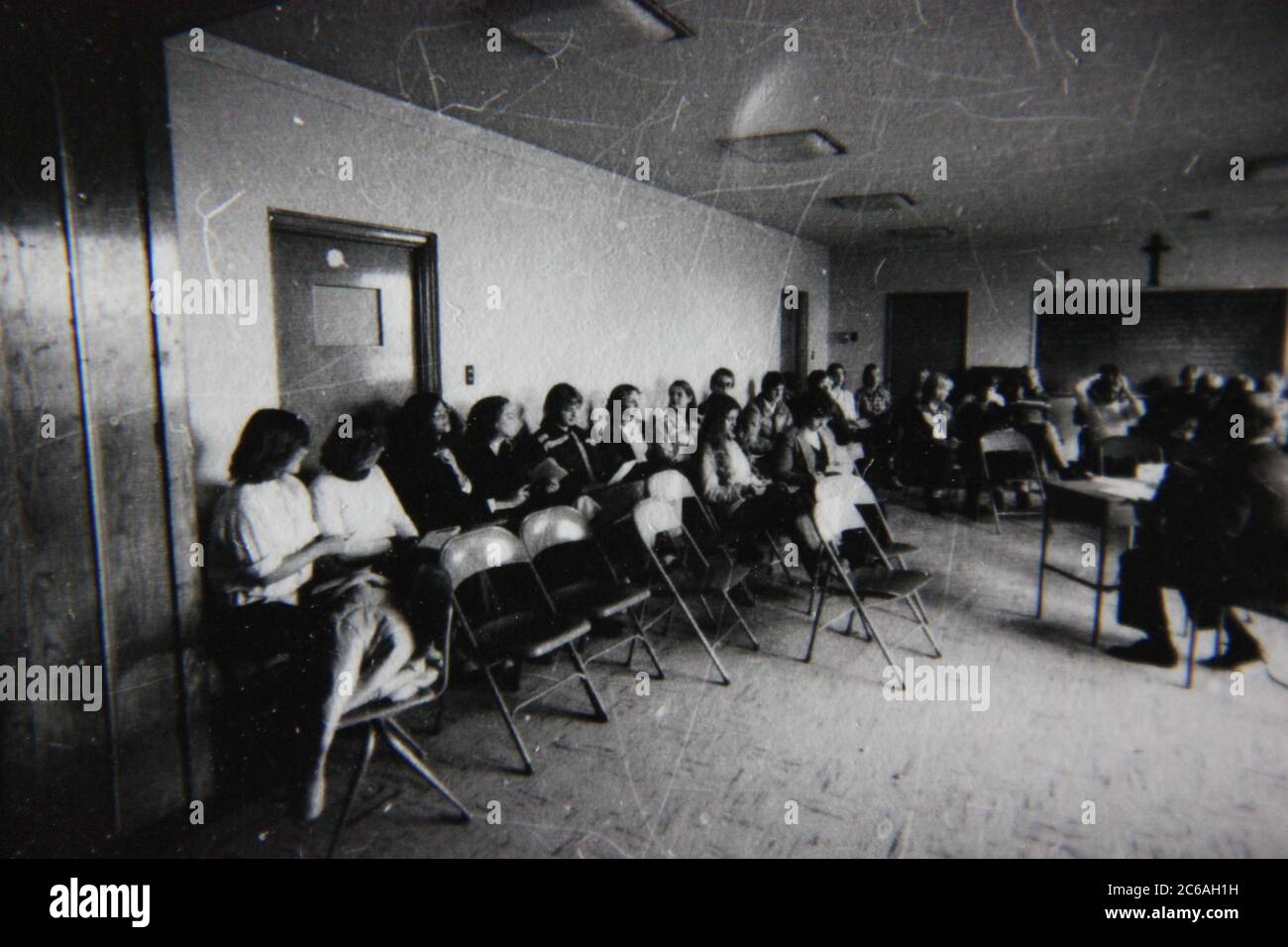 Fine 70s vintage black and white lifestyle photography of students ...