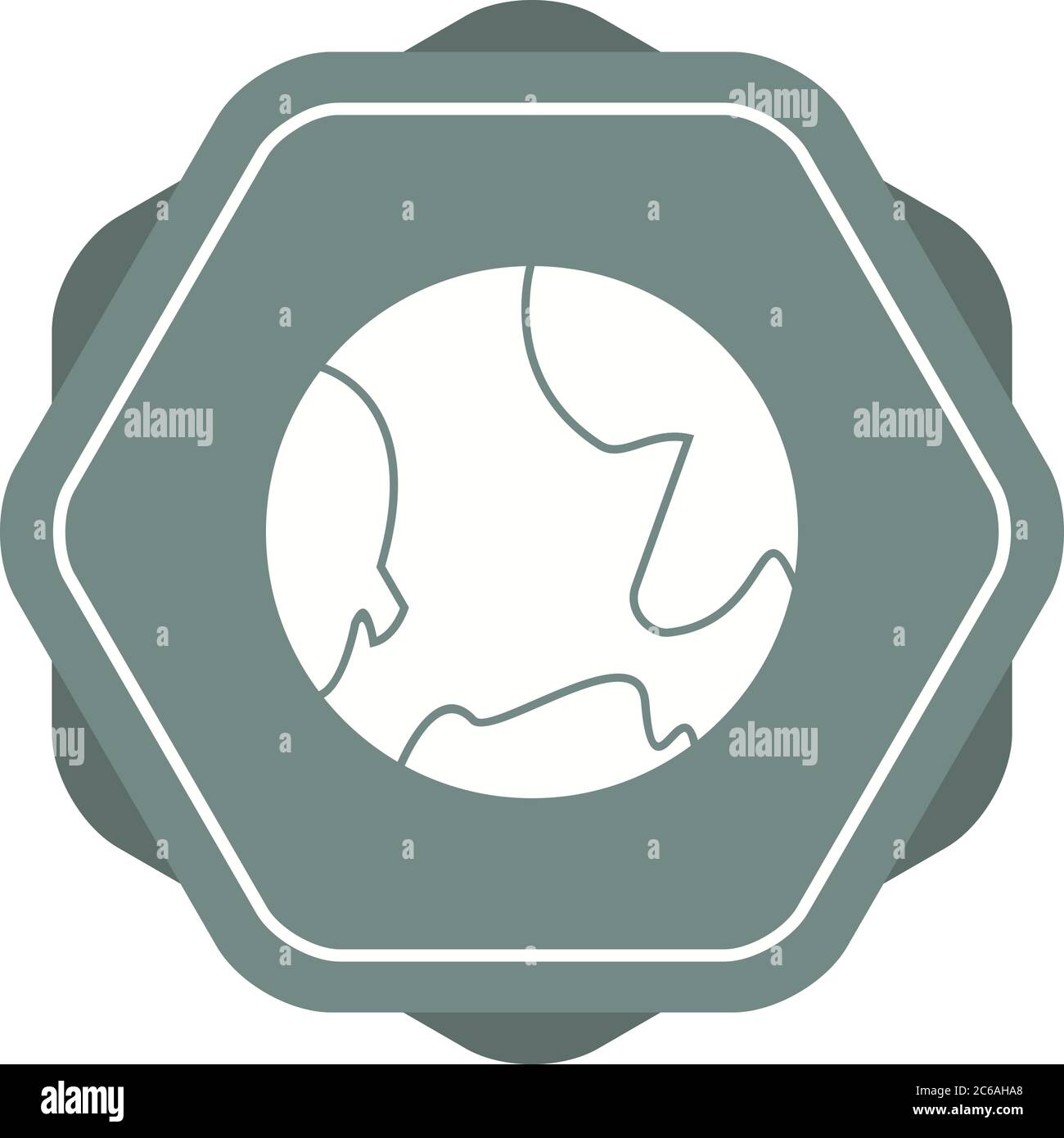 Unique Earth Vector Glyph Icon Stock Vector Image & Art - Alamy