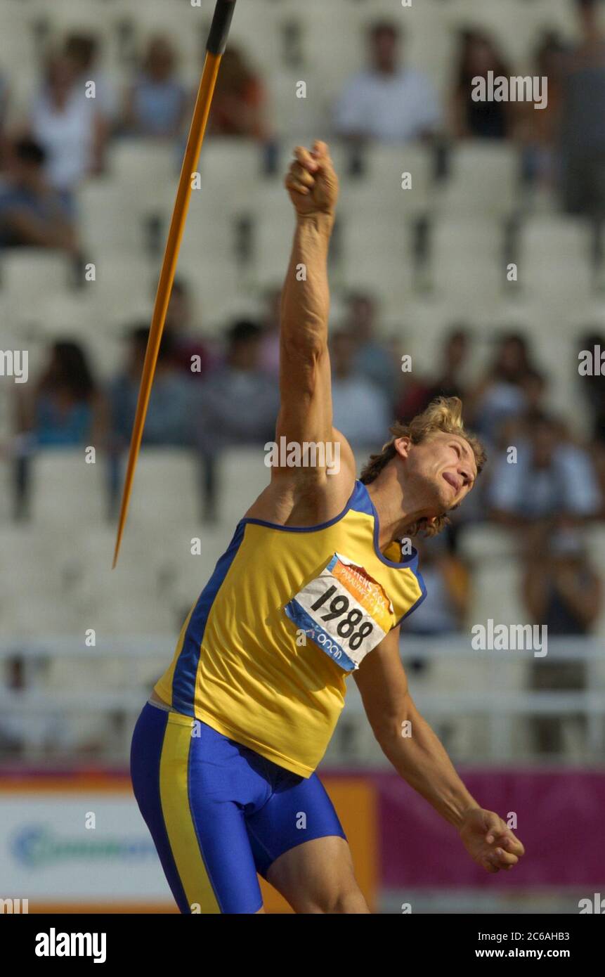 Athens, Greece 23SEP04: Ukraine's Oleksandr Doroshekko finishes third ...
