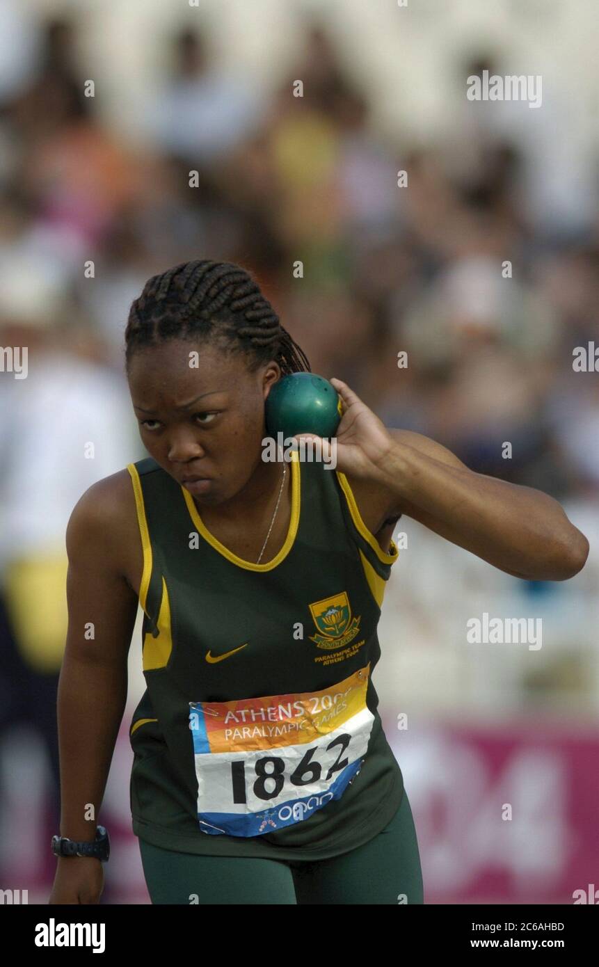 Athens, Greece 23SEP04: Beverly Mashinini of the Republic of South ...