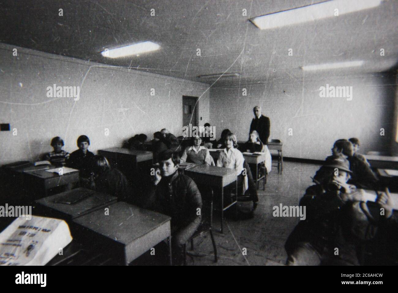Fine 70s vintage black and white lifestyle photography of students ...