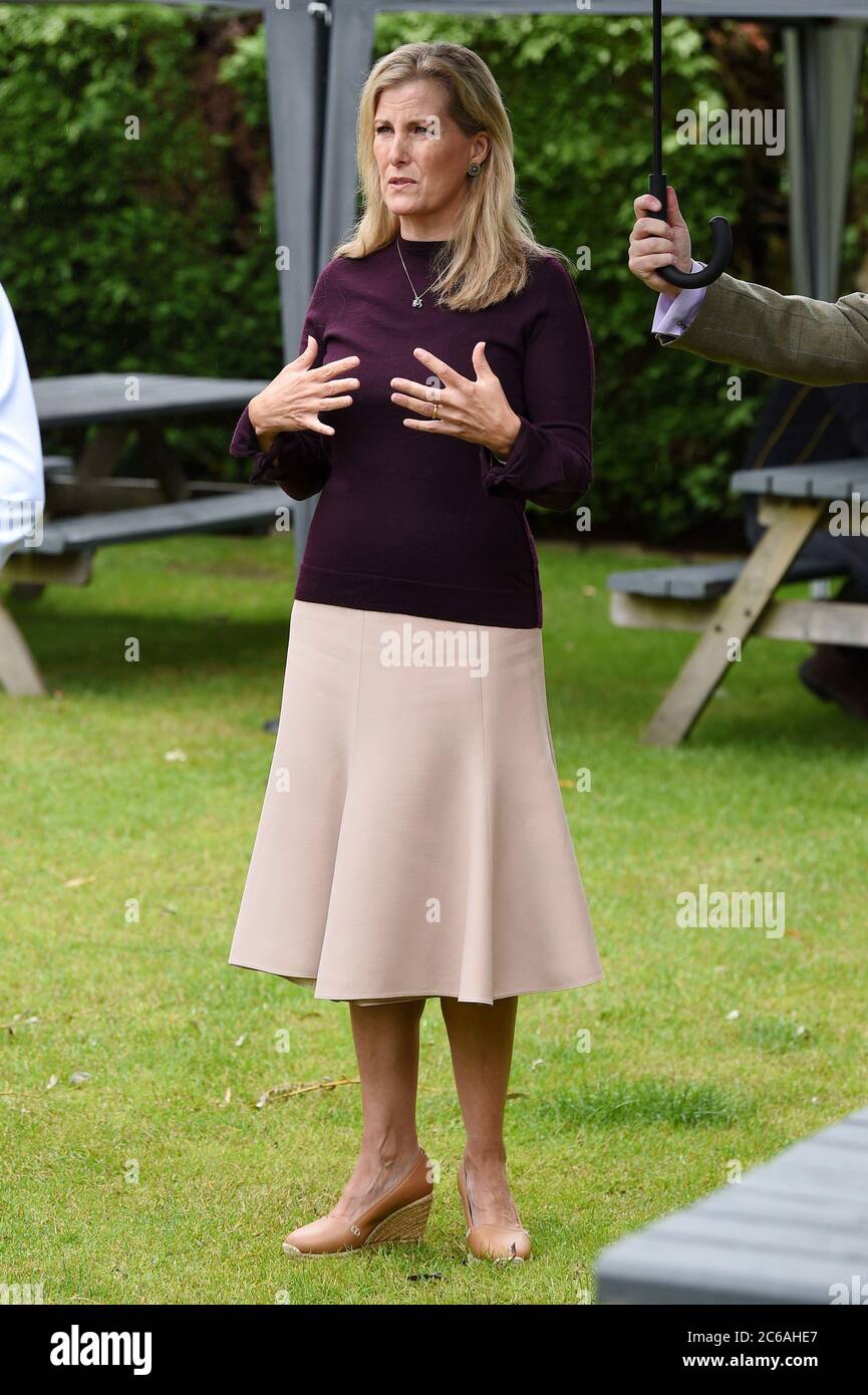 The Countess of Wessex speaks to Conrad Sturt during her visit to The ...