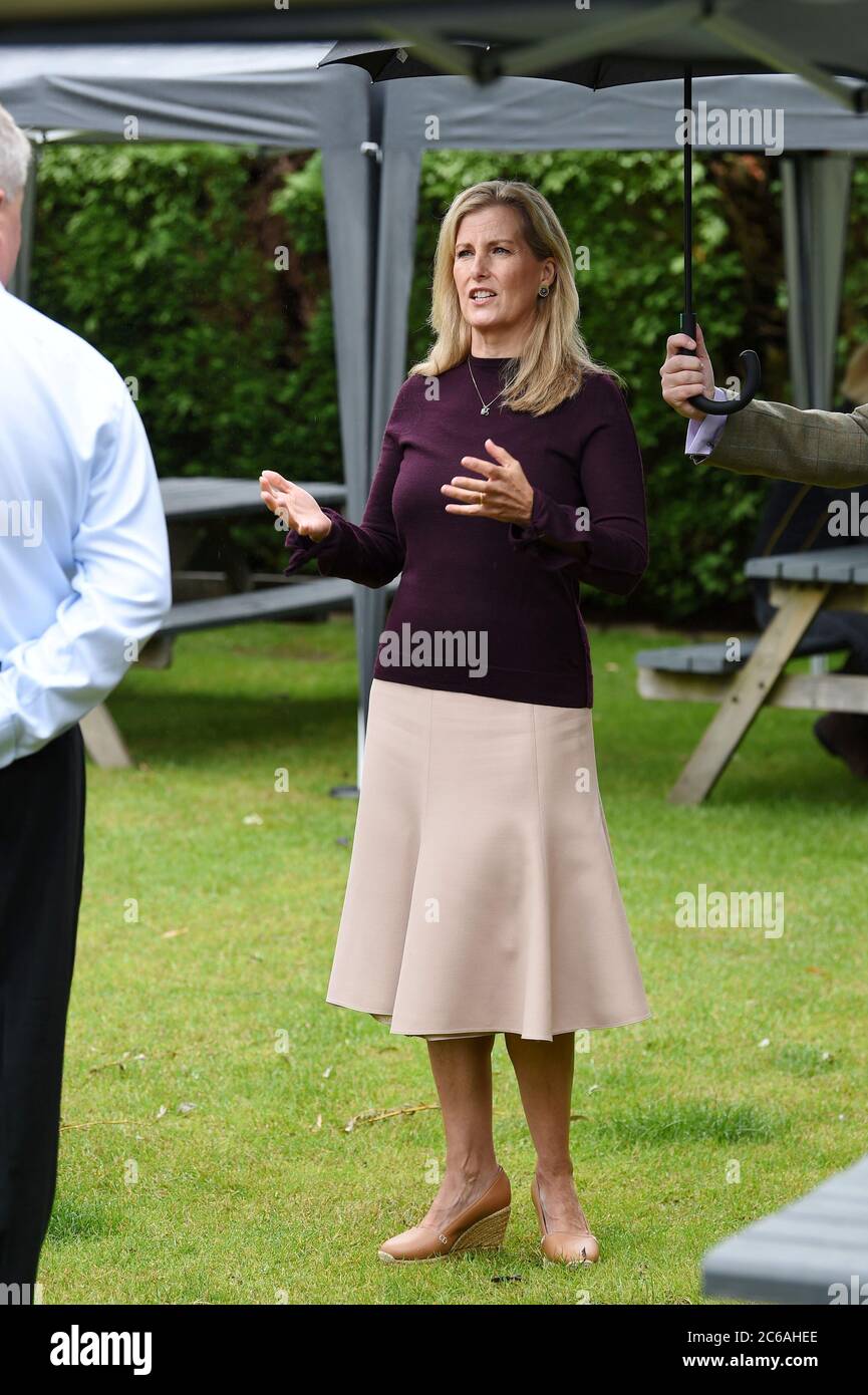 The Countess of Wessex speaks to Conrad Sturt during her visit to The ...
