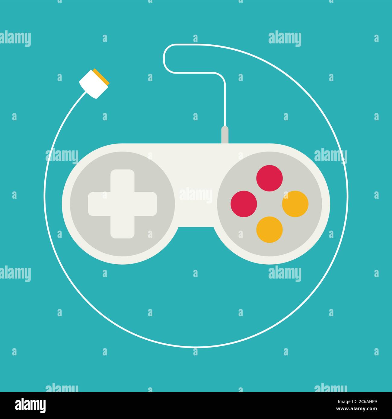 Flat joystick icon hi-res stock photography and images - Alamy