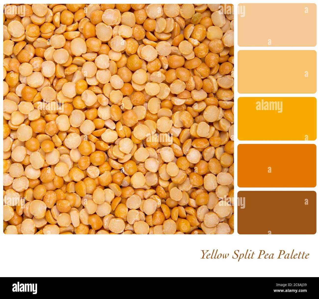 A background of dried yellow split peas, in a colour palette with ...